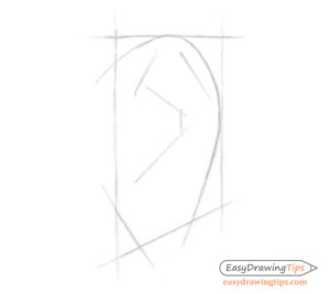 How to Draw an Ear Step by Step - Side View