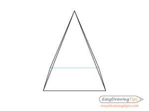 How to Draw a Pyramid in One Point Perspective - EasyDrawingTips