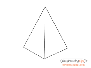 How to Draw a Pyramid in Two Point Perspective - EasyDrawingTips