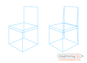 How to Draw a Chair in Perspective Step by Step - EasyDrawingTips
