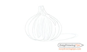 How to Draw Garlic Step by Step Tutorial - EasyDrawingTips