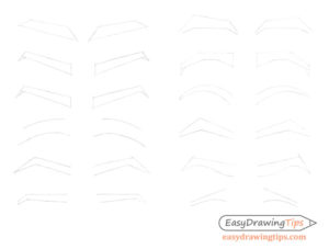 How to Draw Eyebrows Step by Step - EasyDrawingTips