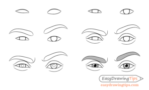 How to Draw Eye Expressions Step by Step - EasyDrawingTips