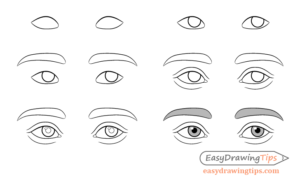 How to Draw Eye Expressions Step by Step - EasyDrawingTips