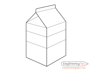 How to Draw a Milk Carton Step by Step - EasyDrawingTips
