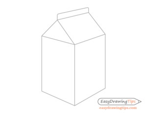 How to Draw a Milk Carton Step by Step - EasyDrawingTips