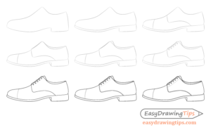 How to Draw a Shoe in Nine Steps - EasyDrawingTips