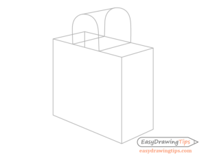 How to Draw a Shopping Bag Step by Step - EasyDrawingTips