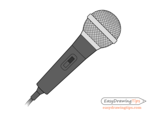 How to Draw a Microphone Step by Step - EasyDrawingTips