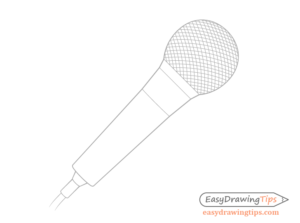 How to Draw a Microphone Step by Step - EasyDrawingTips