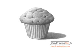 How to Draw a Muffin Step by Step - EasyDrawingTips